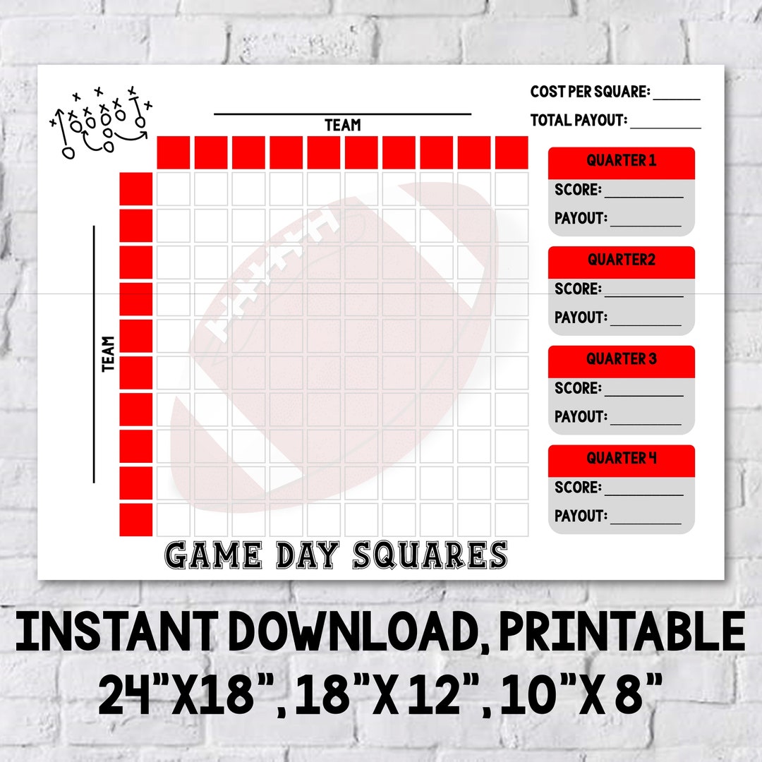 Scoreboard Squares 24"x18" Poster, 18" X 12", 10" X 8" | PRINTABLE ...
