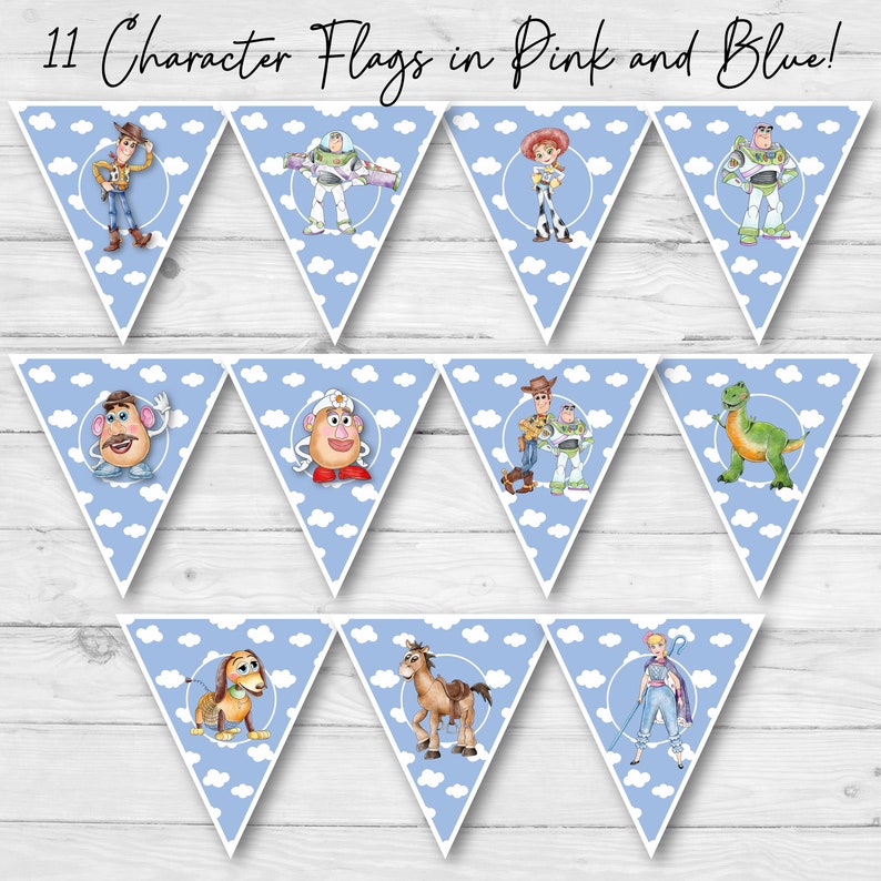 Toy Story Themed Banner. Easily Customize. Toy Story Party - Etsy