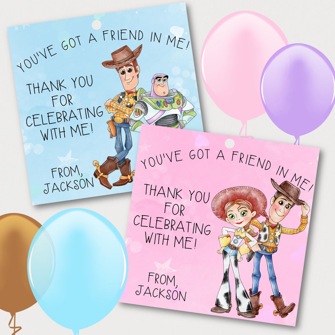 EDITABLE Toy Story Themed Gift Tag. You've Got a Friend in - Etsy