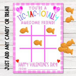 PRINTABLE You're a Tic-tac-totally Awesome Friend Valentine Card ...