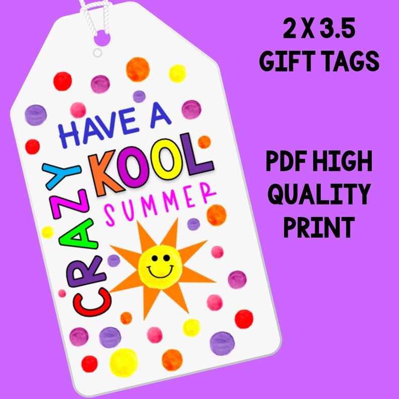 School End of Year Gift Tag Year End Gift Tag Tag for - Etsy
