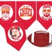 Printable Chiefs Banner, Super Bowl Printable Decorations, Football ...