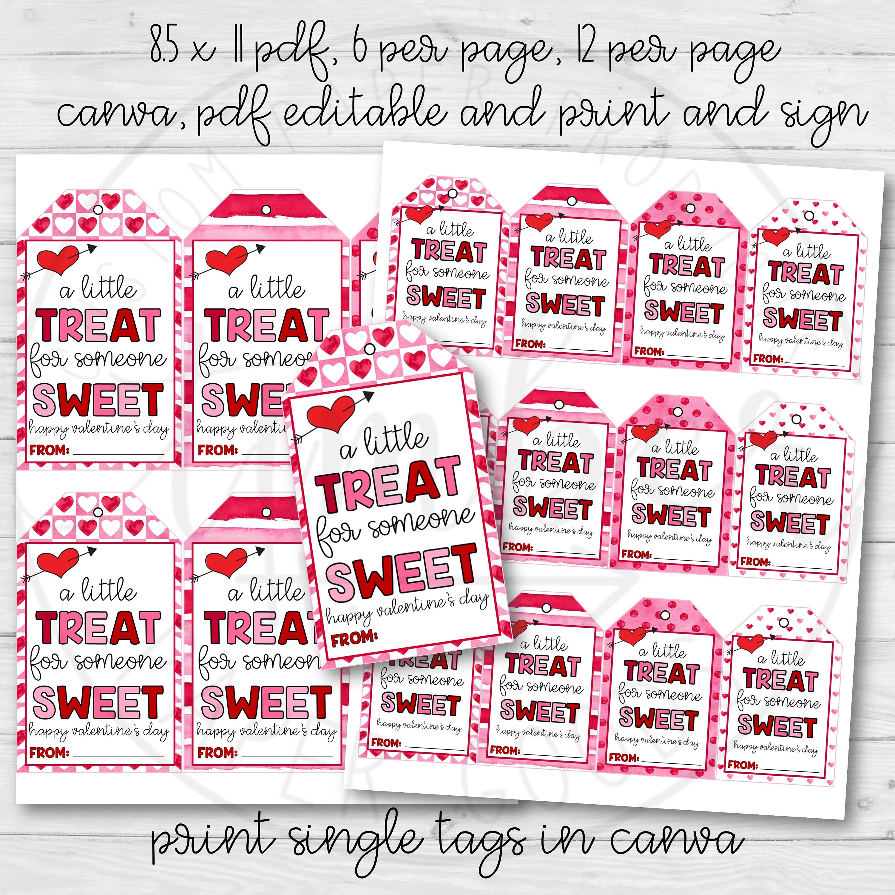 Valentine's Day Gift Tags. Gift Tags for Valentine's - Etsy