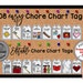 108 Chore Chart Tags EDITBLE Tags Too. Jobs & Behavior Tags. | Etsy
