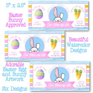 Easter Bunny Bucks, Printable, Premade and Customizable Sets, Easter ...