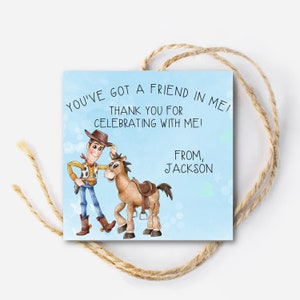 EDITABLE Toy Story Themed Gift Tag. You've Got a Friend in Me Gift Tag ...
