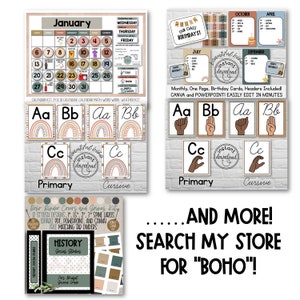 Tranquil Noise Oasis! | Classroom Noise Level Kit | Boho, Earth Tones ...