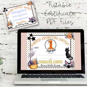 Pumpkin Decorating Contest Kit + Costume Contest Kit. Halloween Party ...