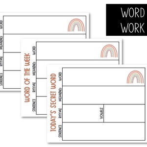 Serene Boho Classroom Calendar Kit, Neutral Palette, LOADED With ...