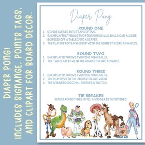 Baby Shower HUGE Game Bundle! Toy Story Inspired. Family Feud, Diaper ...