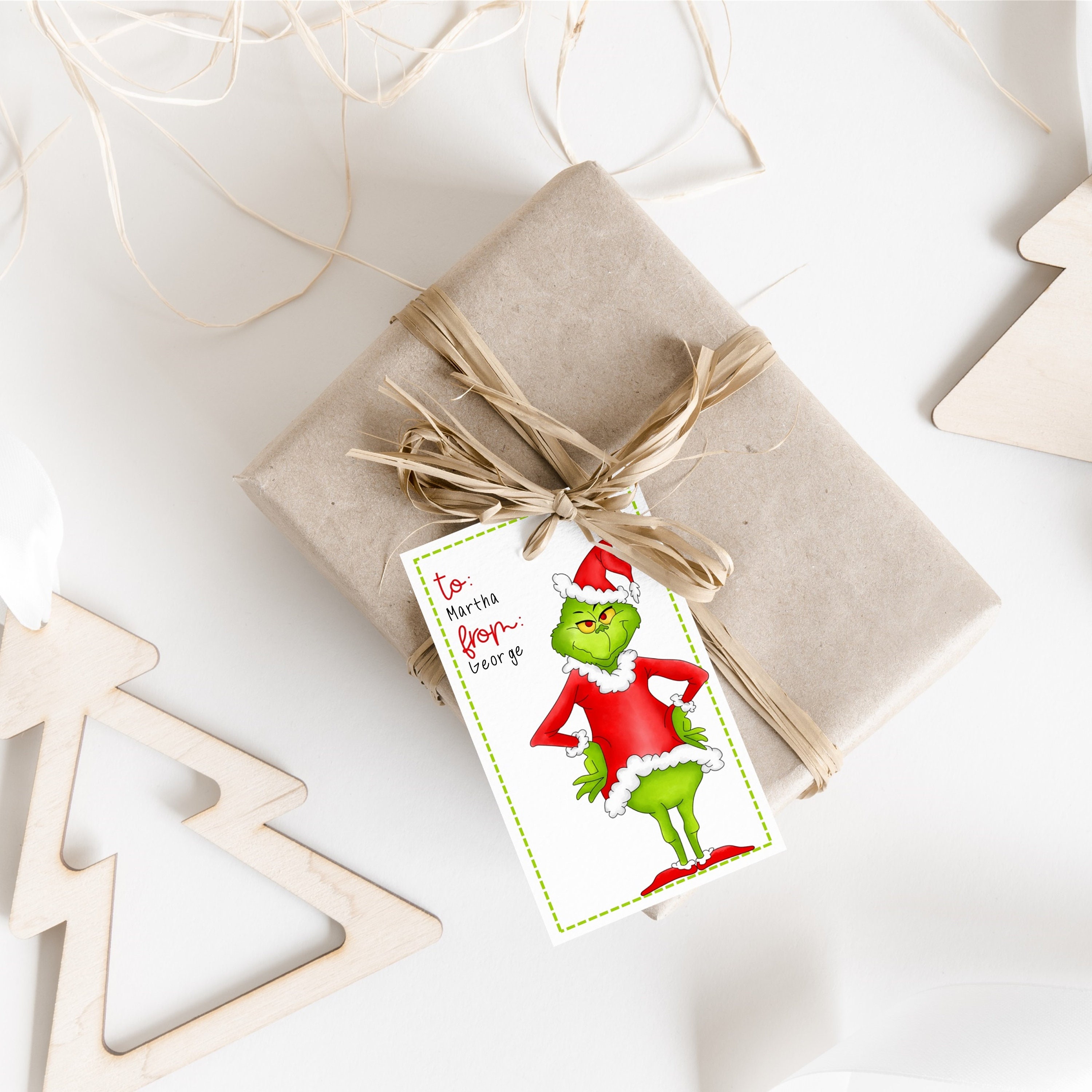 PRINTABLE Grinch Gift Tags Grinch Christmas Gift Tags 8 - Etsy