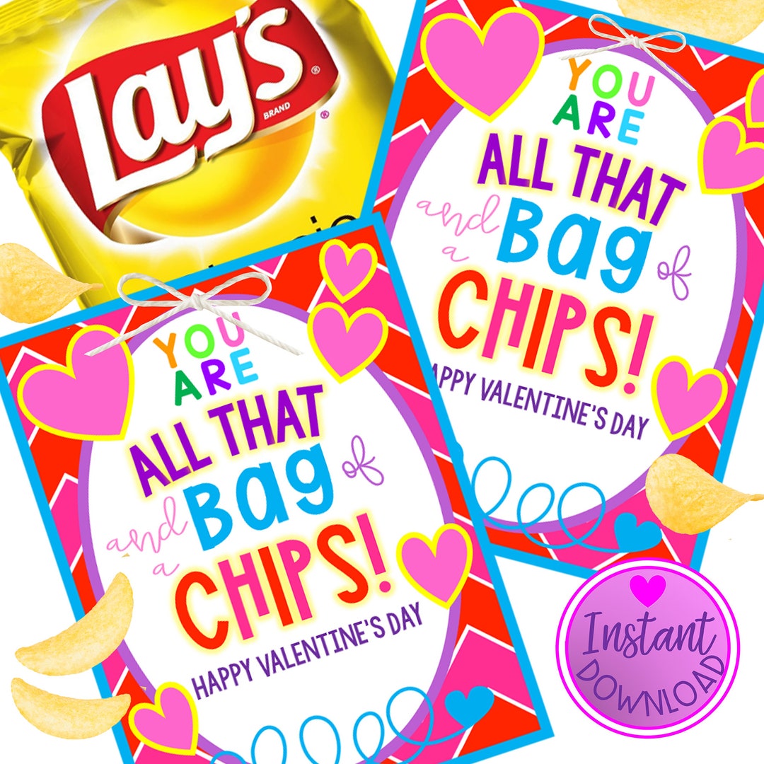 Printable, Editable Valentine's Day Card | All That & A Bag of Chips ...