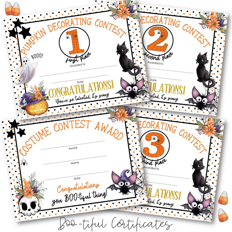 Pumpkin Decorating Contest Kit + Costume Contest Kit. Halloween Party ...