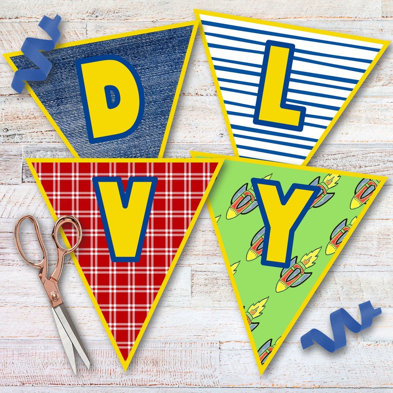 Toy Story Theme Banner. EDITABLE Toy Story Party Banner. Toy - Etsy
