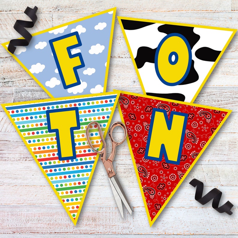 Toy Story Theme Banner. EDITABLE Toy Story Party Banner. Toy - Etsy