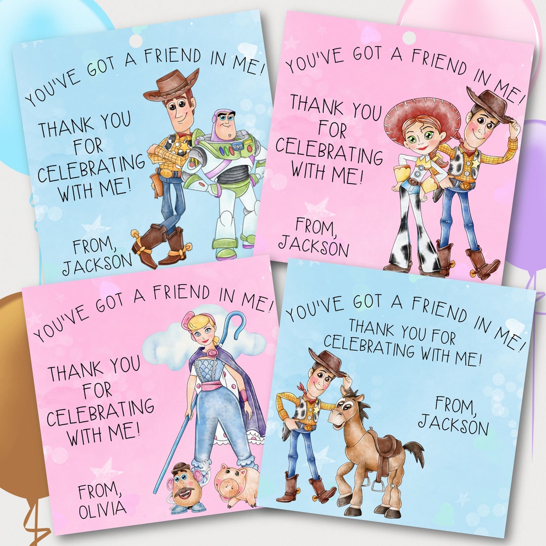 EDITABLE Toy Story Themed Gift Tag. You've Got a Friend in Me Gift Tag ...
