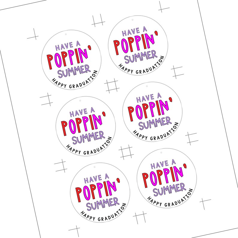 PRINTABLE Poppin Last Day of School Tag Year End Pop Fidget - Etsy