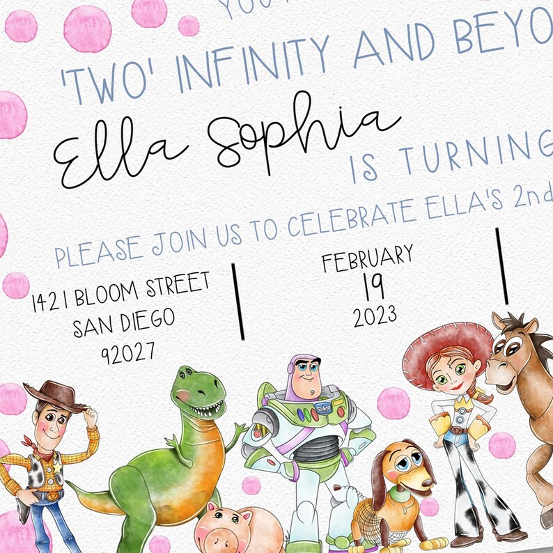 Two Infinity and Beyond Invitation Template. Easily - Etsy