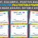Positive Editable Classroom Awards | Student Awards | Printable Class ...