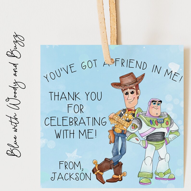 EDITABLE Toy Story Themed Gift Tag. You've Got a Friend in - Etsy