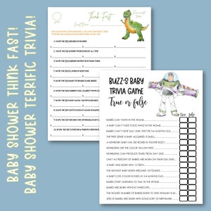 Baby Shower HUGE Game Bundle! Toy Story Inspired. Family Feud, Diaper ...