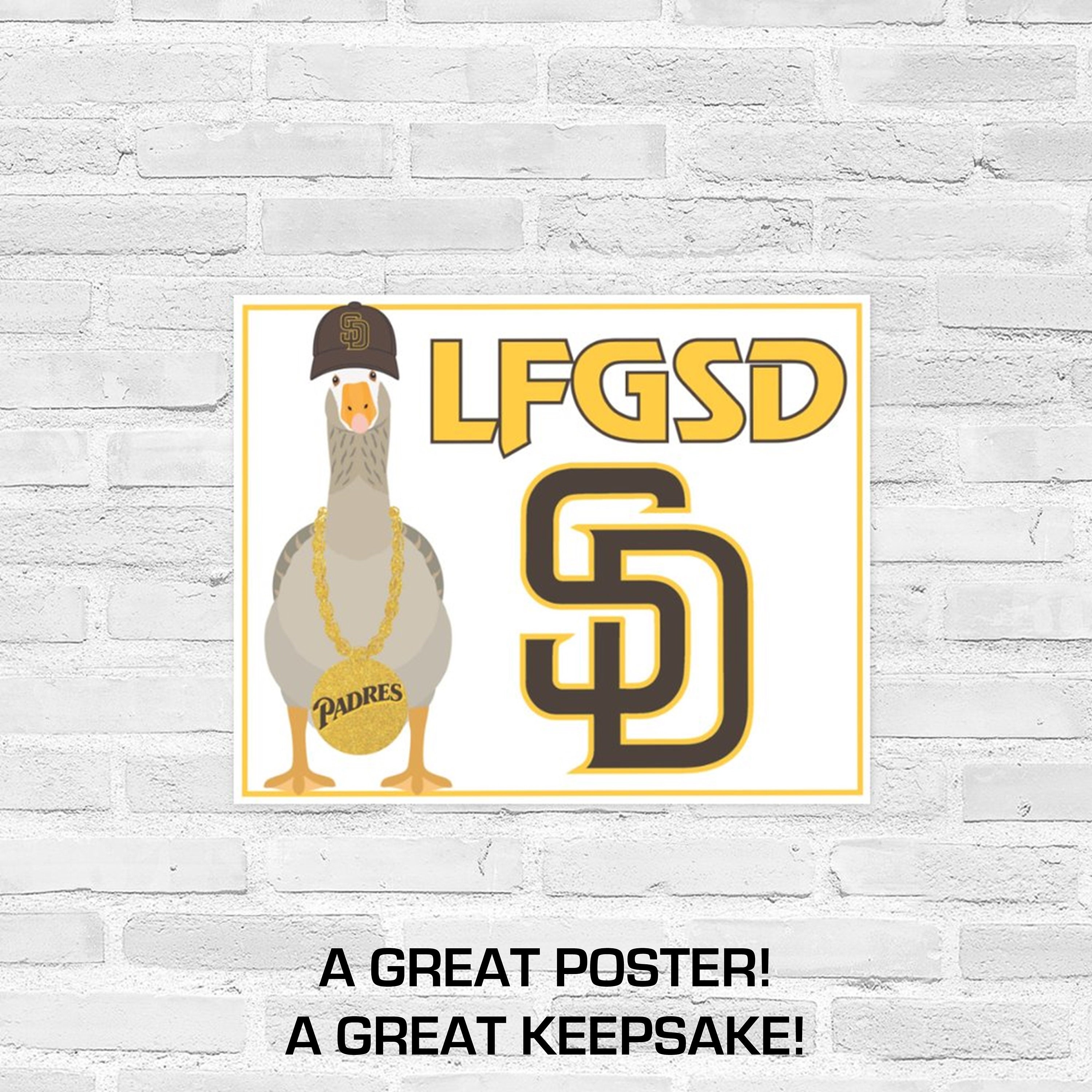 San Diego Padres LFGSD POSTER. 16 X 20 San Diego Goose - Etsy
