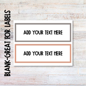 Student Desk Plates and Supply Labels | Modern BOHO | 12 Colors ...
