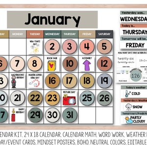 BOHO Vibrant Number Posters | Classroom Number Posters | Numbers 1-20 ...