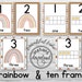 Boho Rainbow Alphabet Posters, Primary Alphabet, Cursive Alphabet ...