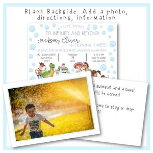 To Infinity and Beyond Invitation Template. Easily CUSTOMIZABLE. Any ...