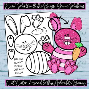 PRINTABLE Build a Bunny Bingo Game. Teacher, Parent, Daycare Resource ...