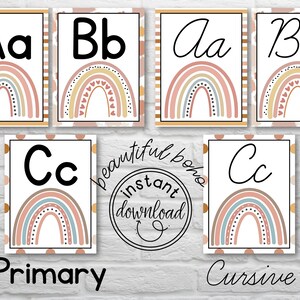 BOHO Vibrant Number Posters | Classroom Number Posters | Numbers 1-20 ...