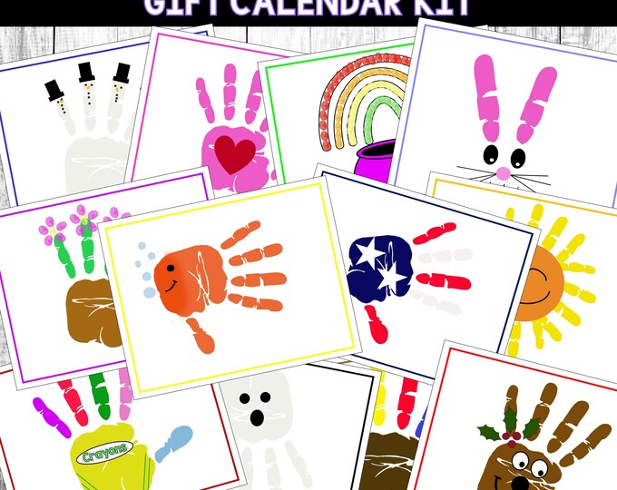 2025 Handprint Calendar | Printable Keepsake Art | Perfect Gift for ...
