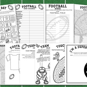 10 Football Activities for Kids, Word Searches, Word Scramble, Anagram ...