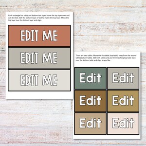 Flip Calendar | Boho Classroom Decor | Premade and Editable Sections ...