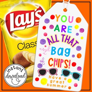 School End of Year Gift Tag, Year End Gift Tag, Tag for Students, Tag ...