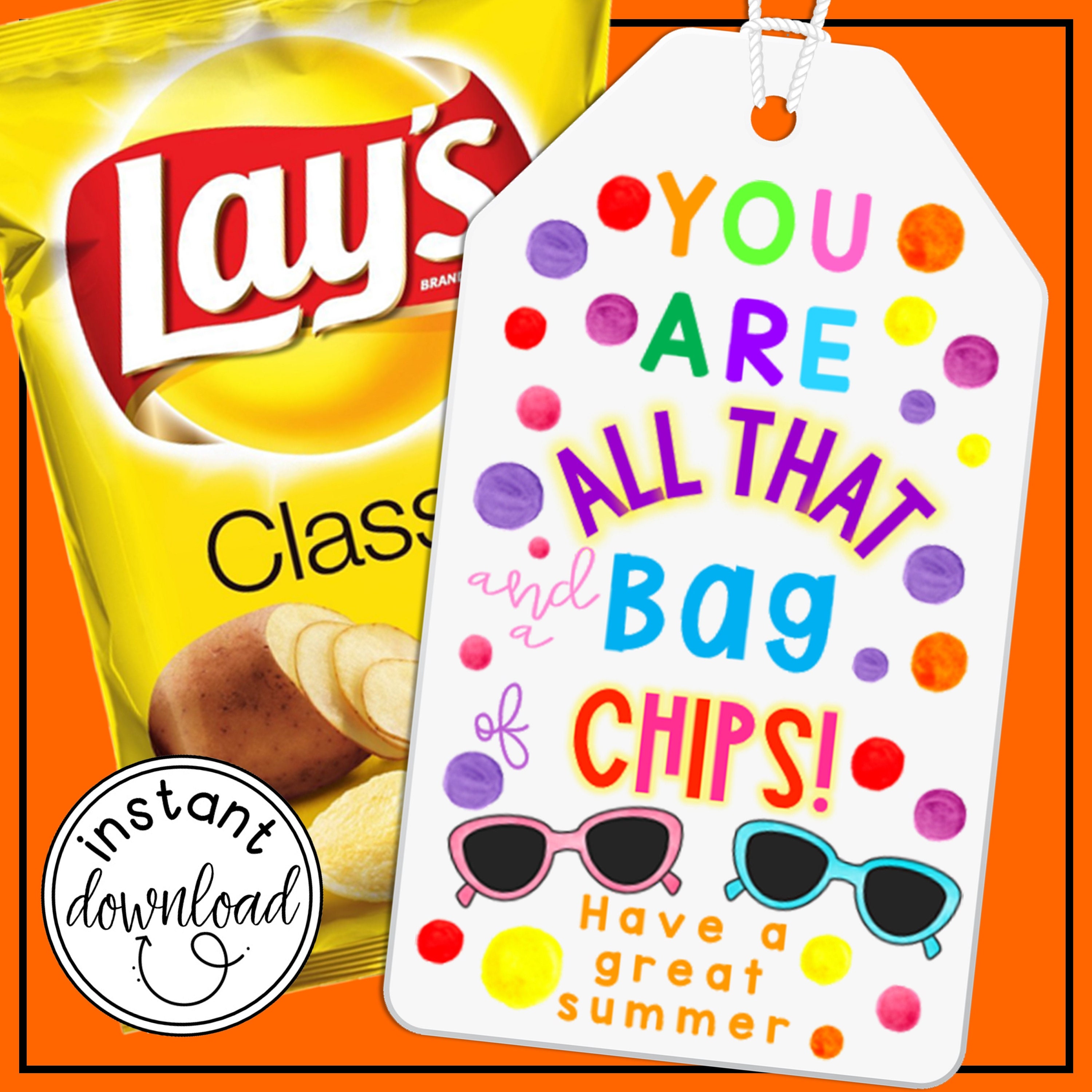 School End of Year Gift Tag Year End Gift Tag Tag for - Etsy