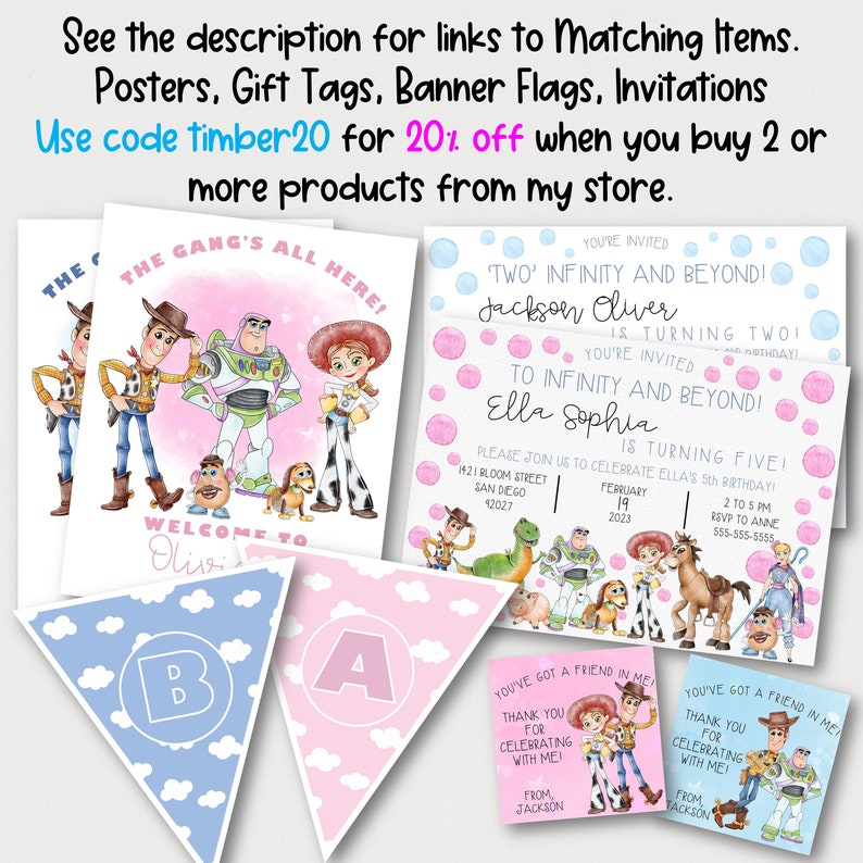 EDITABLE Toy Story Themed Gift Tag. You've Got a Friend in - Etsy