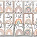 Boho Rainbow Alphabet Posters, Primary Alphabet, Cursive Alphabet ...