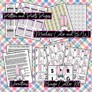 PRINTABLE Build a Bunny Bingo Game. Teacher, Parent, Daycare Resource ...