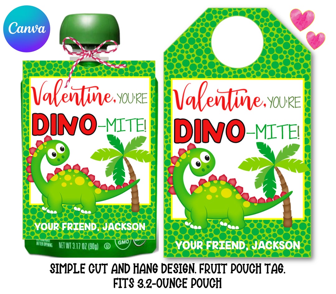 CUSTOMIZABLE Valentine Applesauce Tags, Kids Classroom, Daycare, School ...