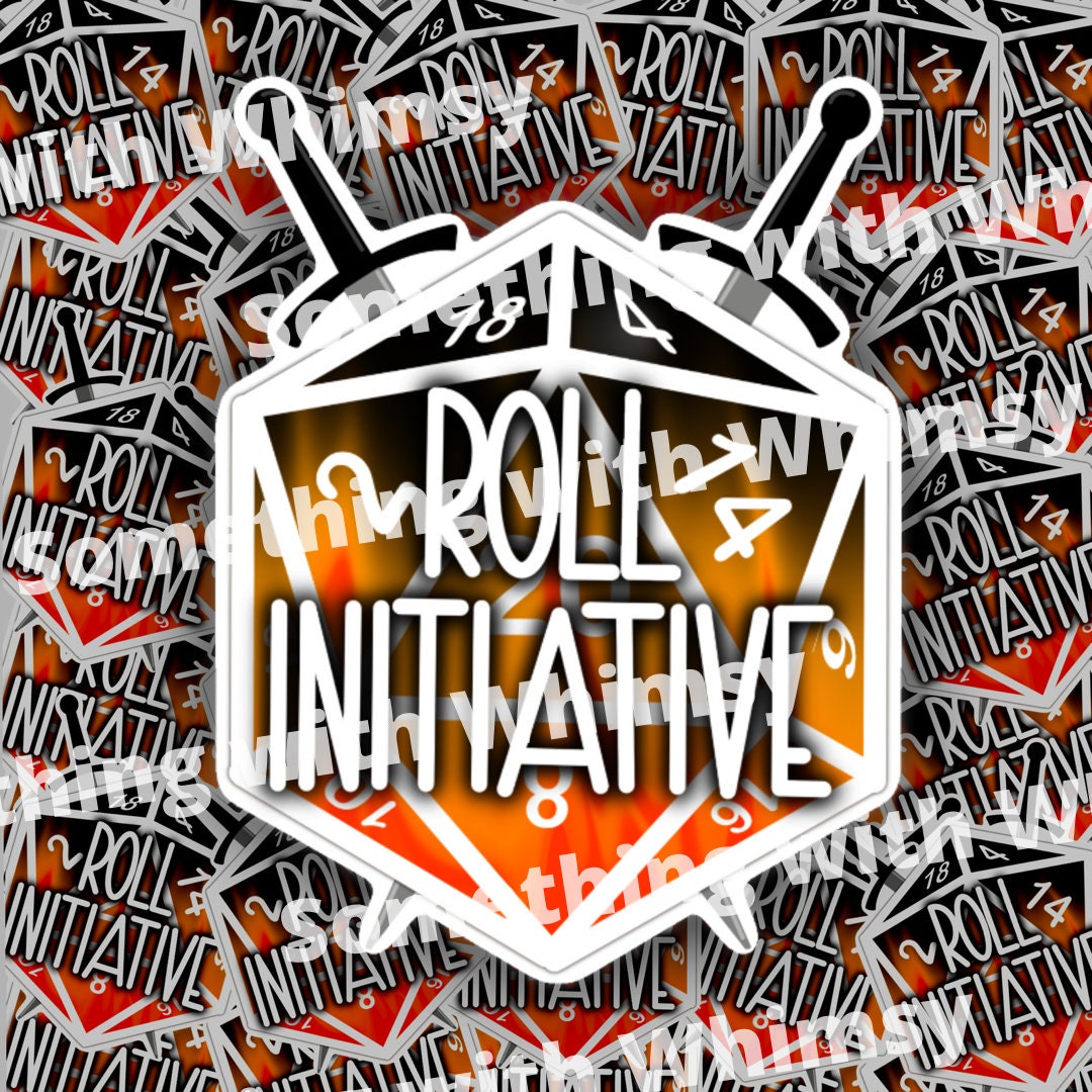 Roll Initiative Sticker - Etsy