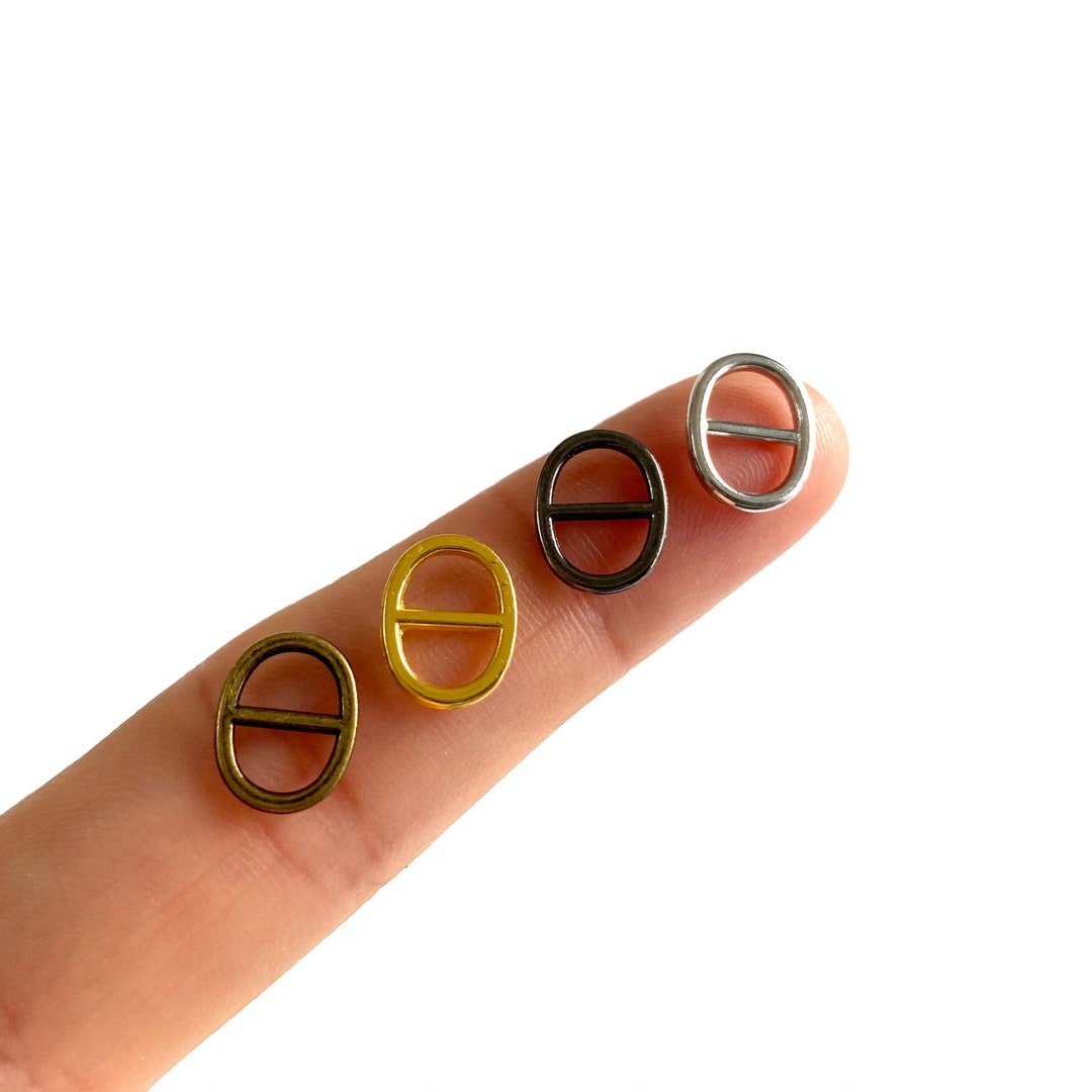 Tiny Buckles 8mm Oval Dolls Belt Strap Buckle Mini Doll Overall Buckles ...