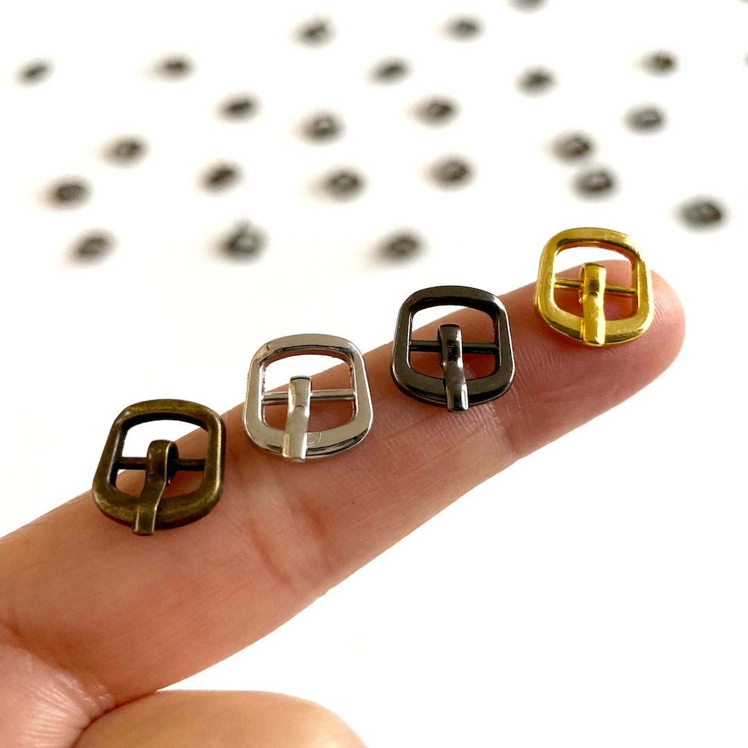 Mini Doll Clothes Buckles 7mm Square Miniature Dolls Belt Buckle Mini ...