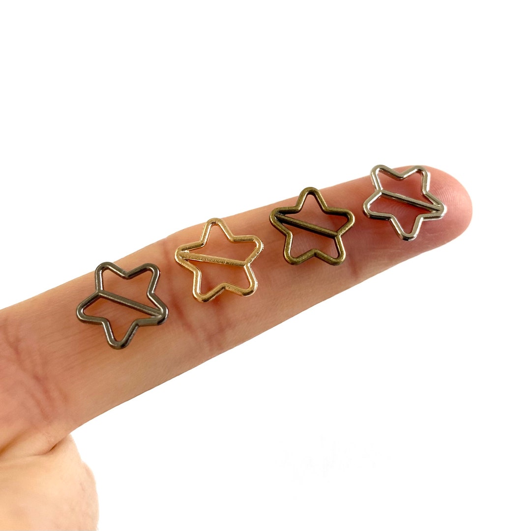 Miniature Star Buckles 10mm 7mm Inner Doll Shoe Buckles Mini Doll ...