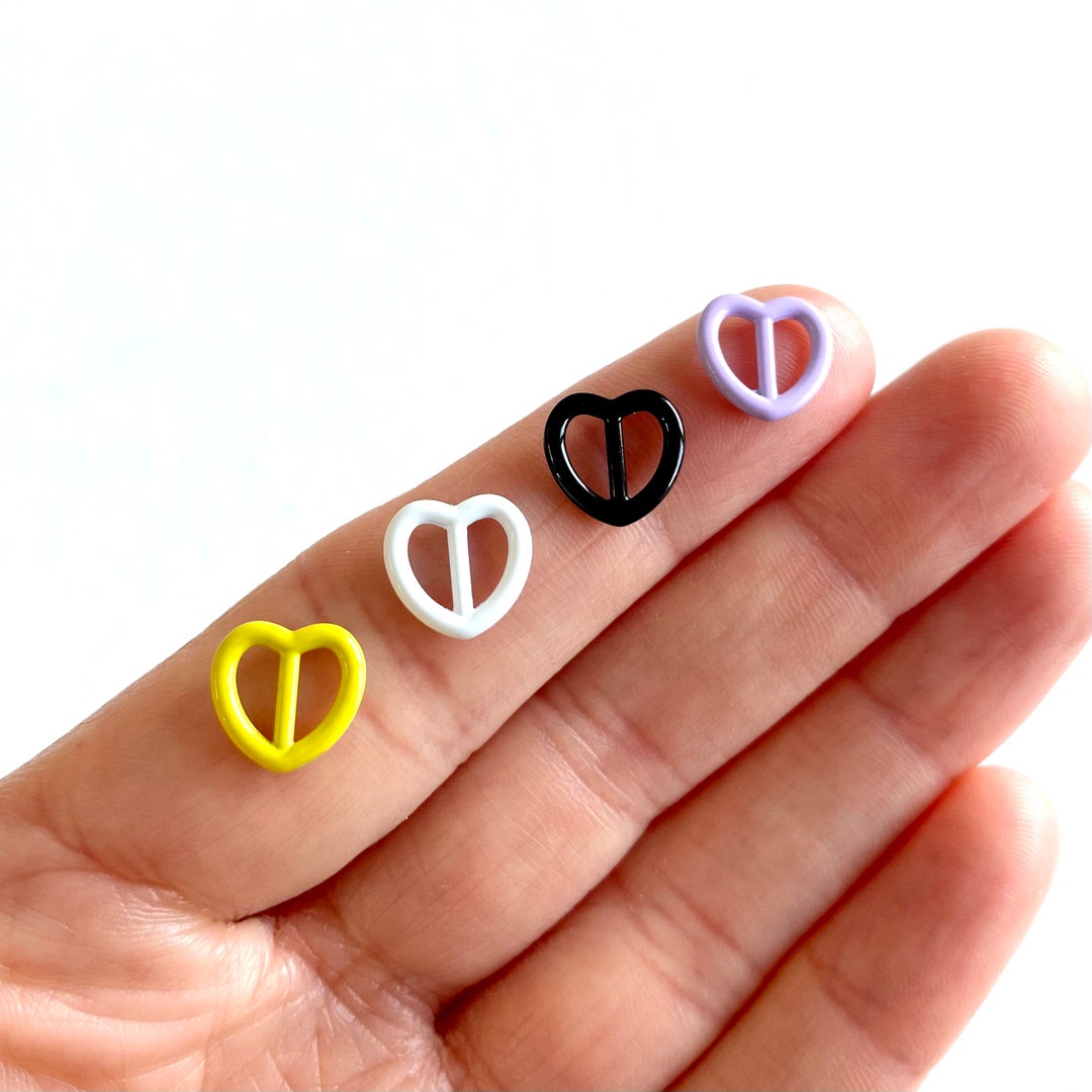 Mini Heart Buckles 9mm Dolls Clothes Belt Buckle Miniature Doll Overall ...