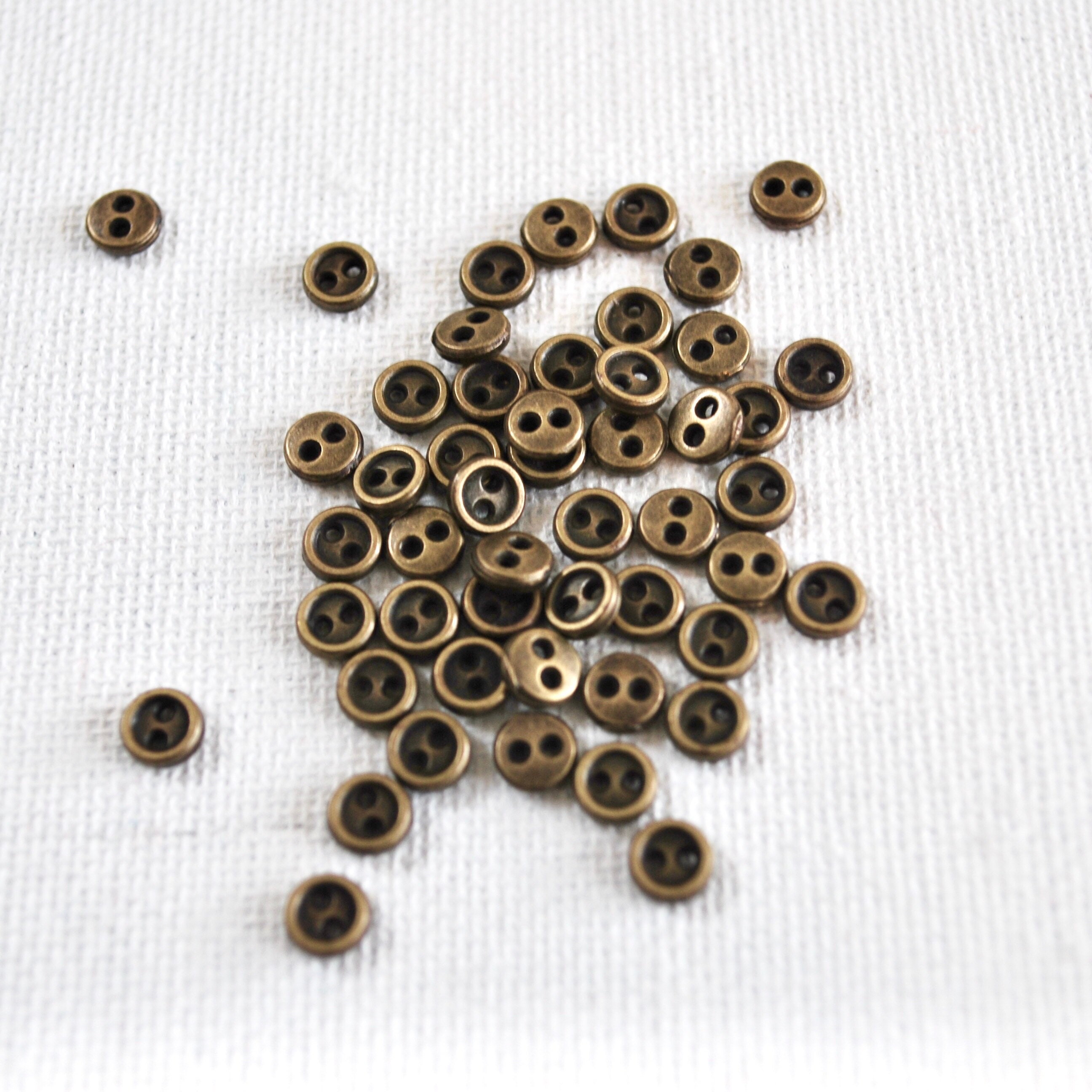 5mm Tiny Buttons Mini Metal Buttons Miniature Buttons for - Etsy