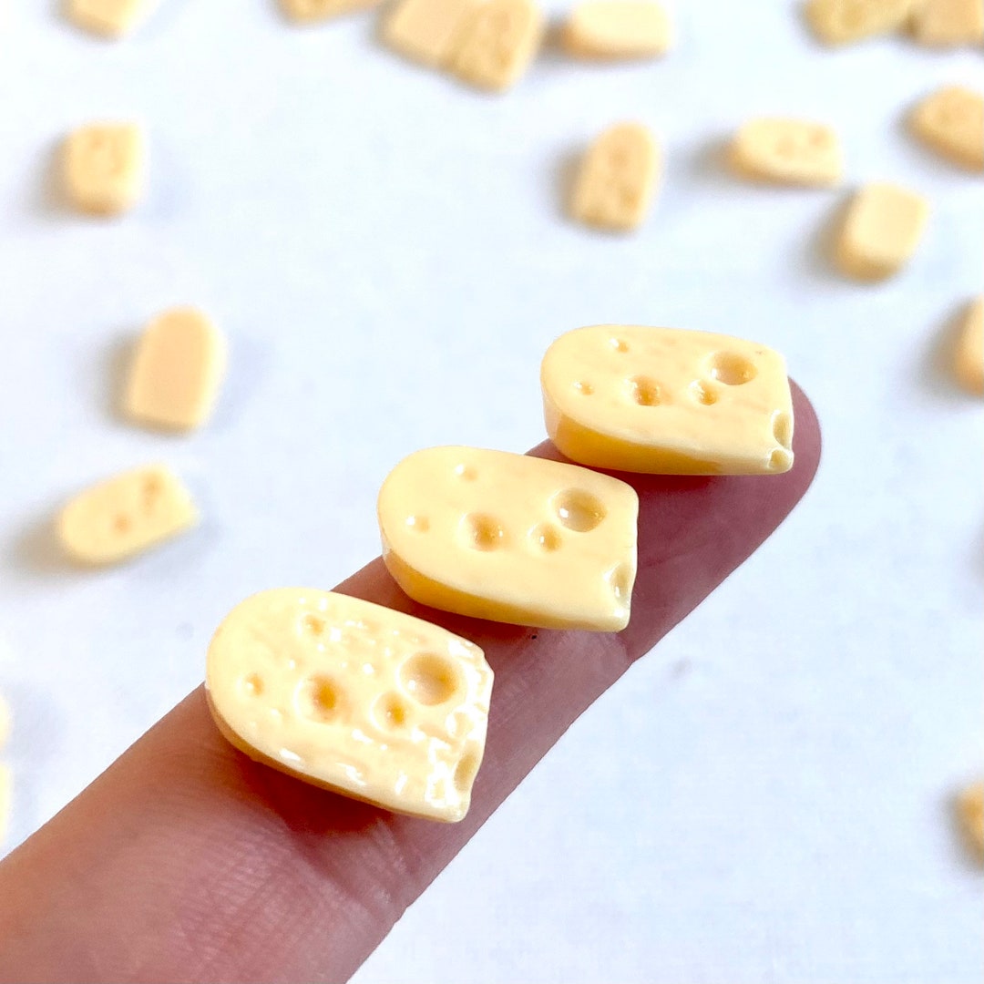 Miniature Cheese Flat Back 1/6 Scale Food Resin Dollhouse Miniature - Etsy