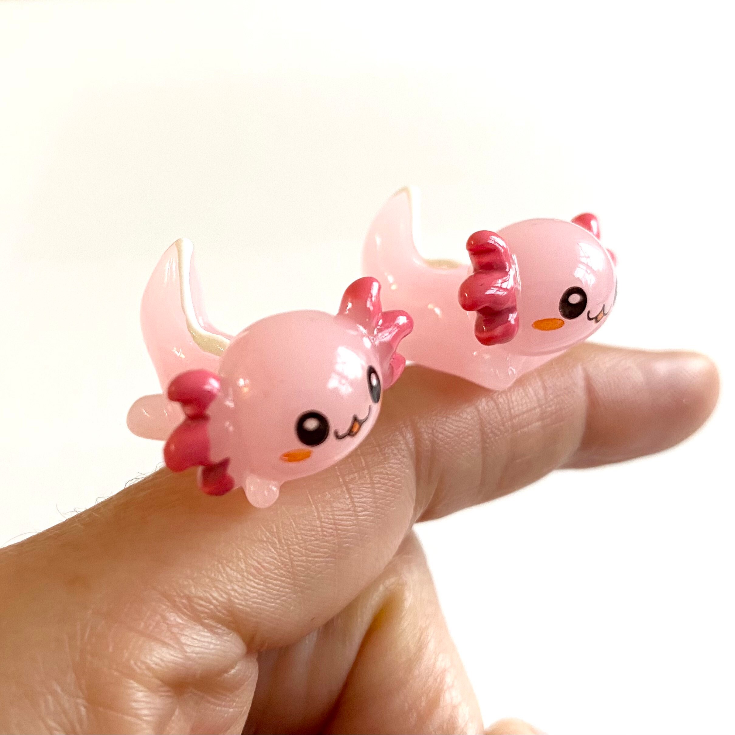 Mini Axolotl Figurine Toy Plastic Dollhouse Miniature 28 X | Etsy