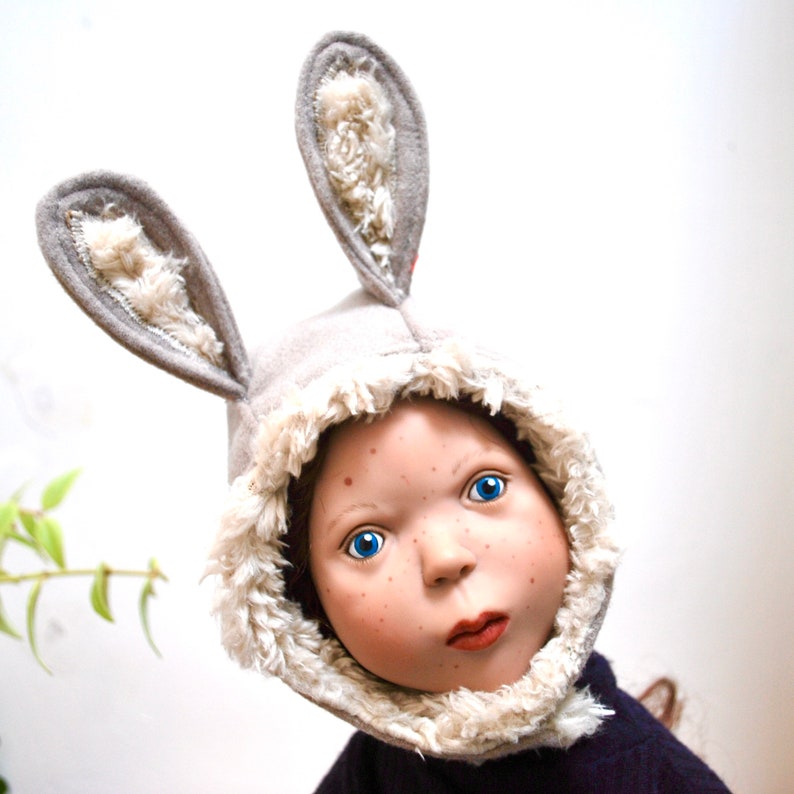 Dolls Easter Bunny Hat Sewing Pattern Rabbit Hood Instant DIGITAL ...